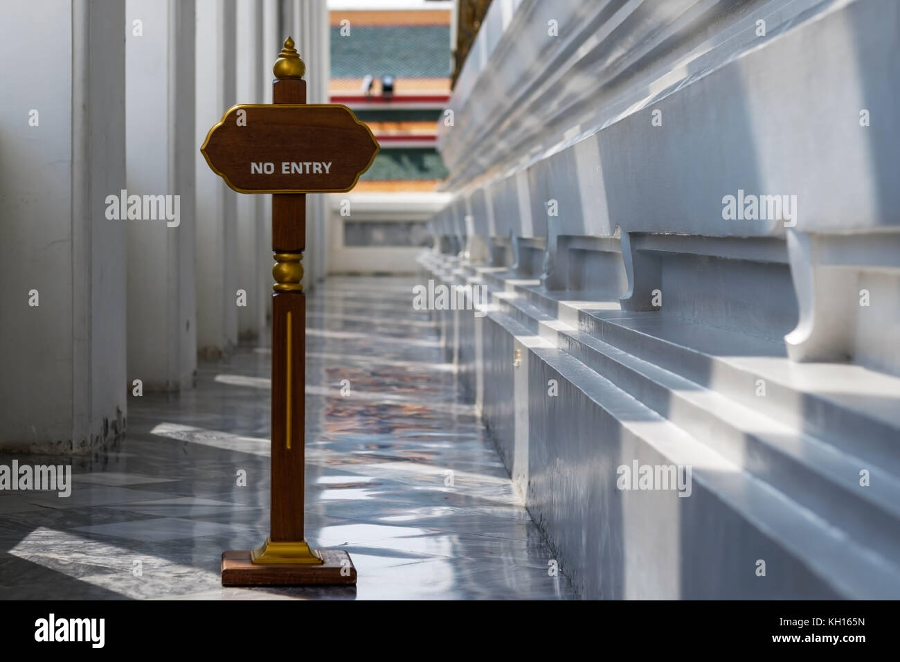 Do not enter sign in forbidden area Stock Photo - Alamy