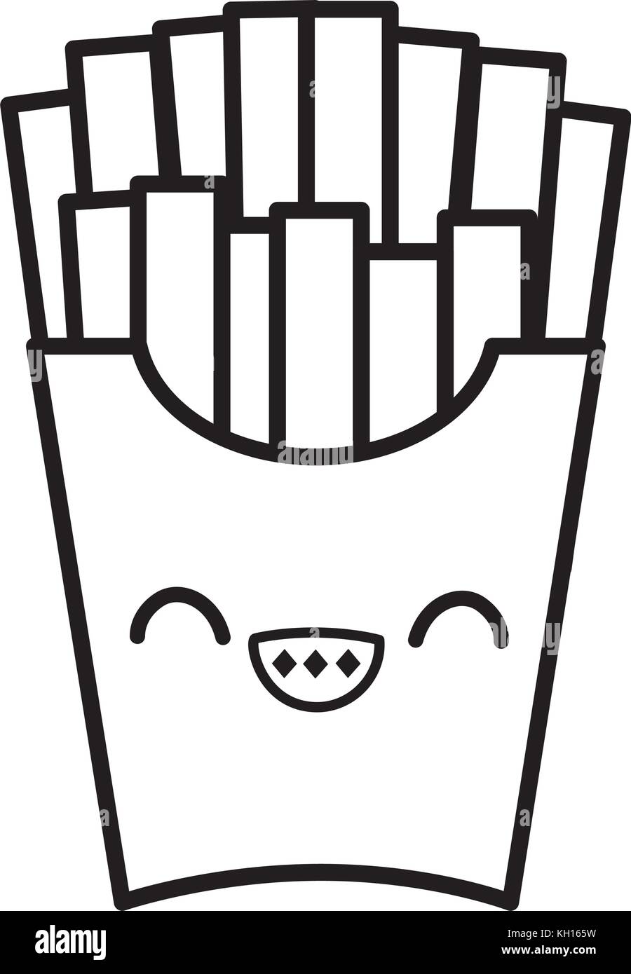 Isolated french fries design Stock Vector Image & Art - Alamy