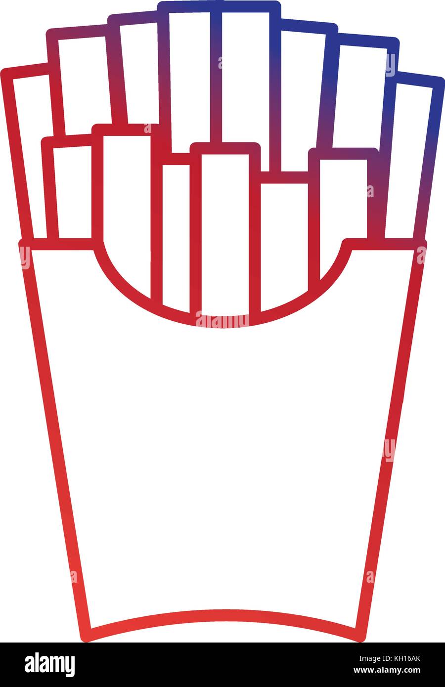 Isolated french fries design Stock Vector Image & Art - Alamy