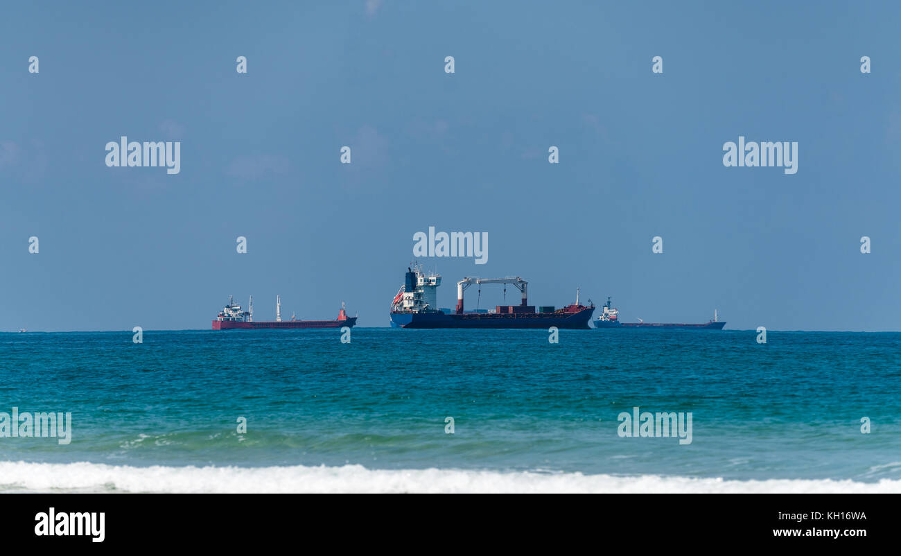 marine industrial landscape, cargo ships in the sea Stock Photo - Alamy