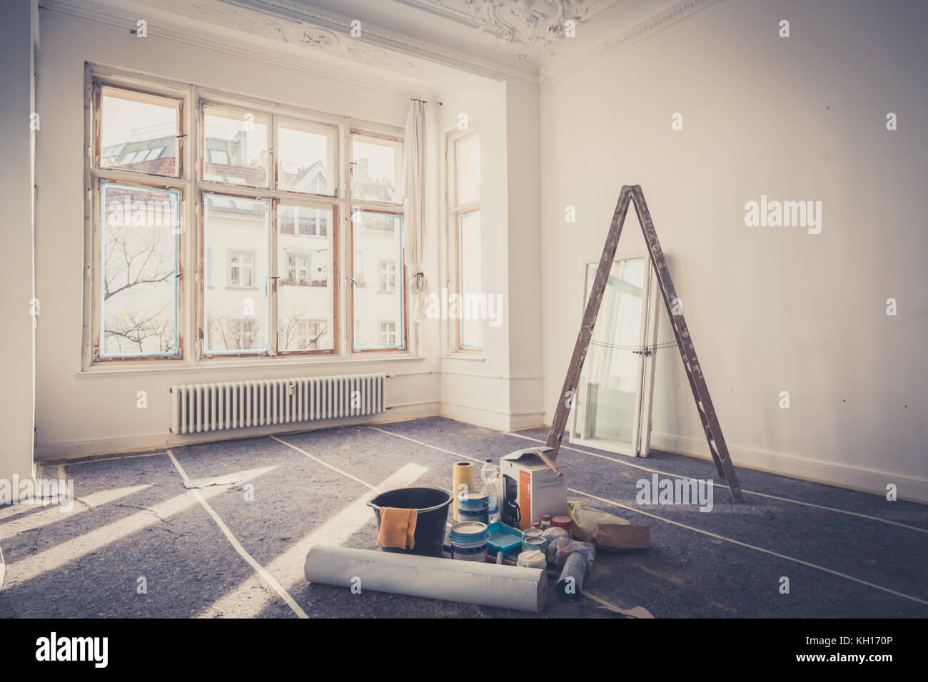 renovation concept - room during restoration Stock Photo - Alamy