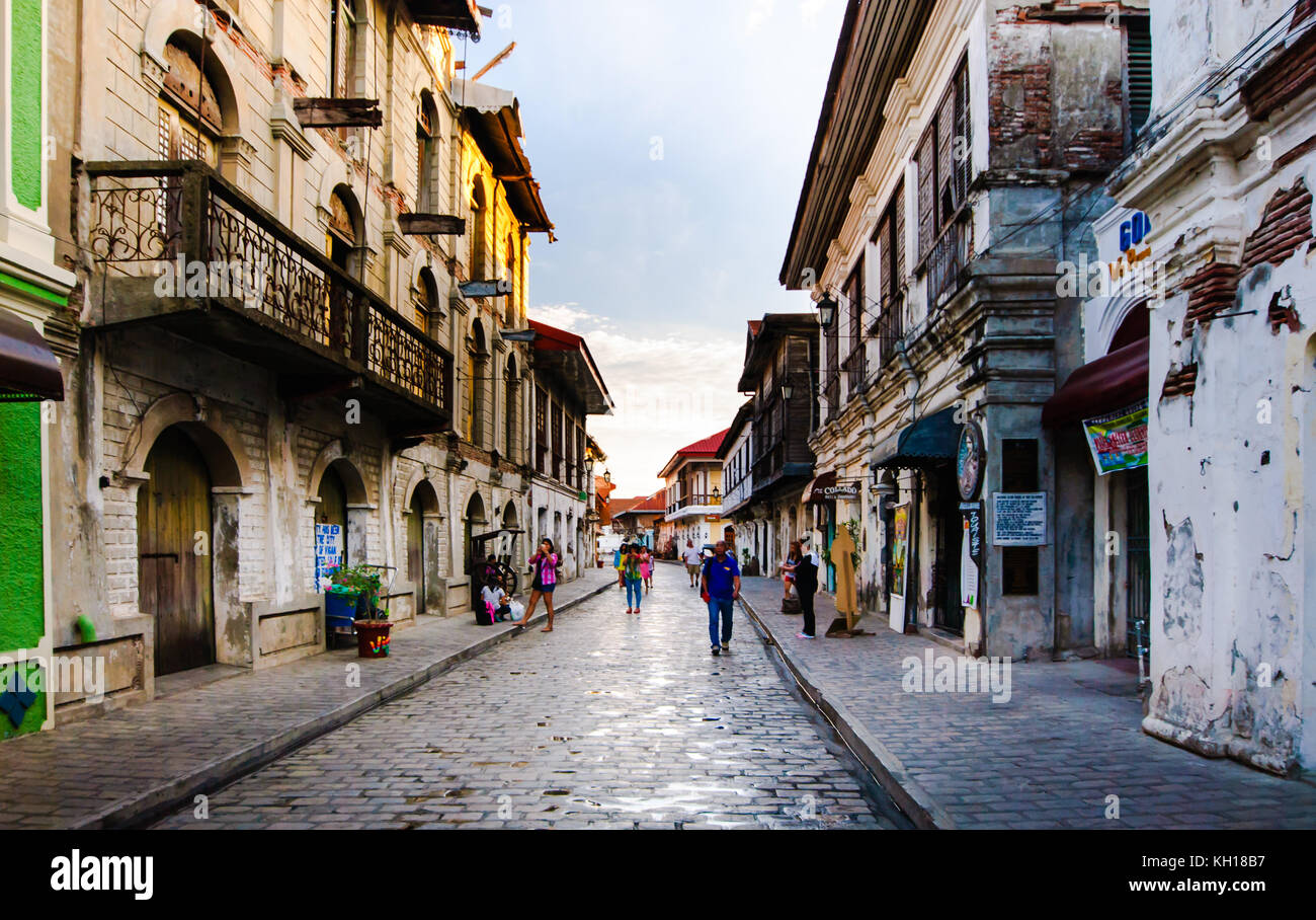 Historic street of Calle Crisologo, Vigan, Ilocos Sur, Philippines ... Historic street of Calle Crisologo, Vigan, Ilocos Sur, Philippines ...