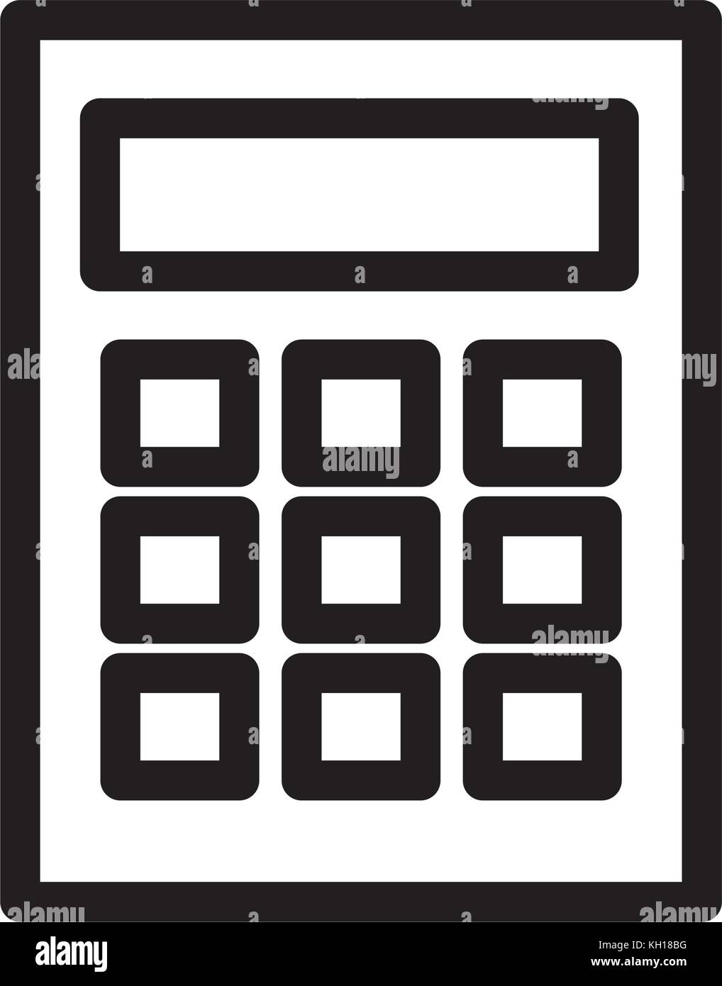 Isolated calculator design Stock Vector Image & Art - Alamy