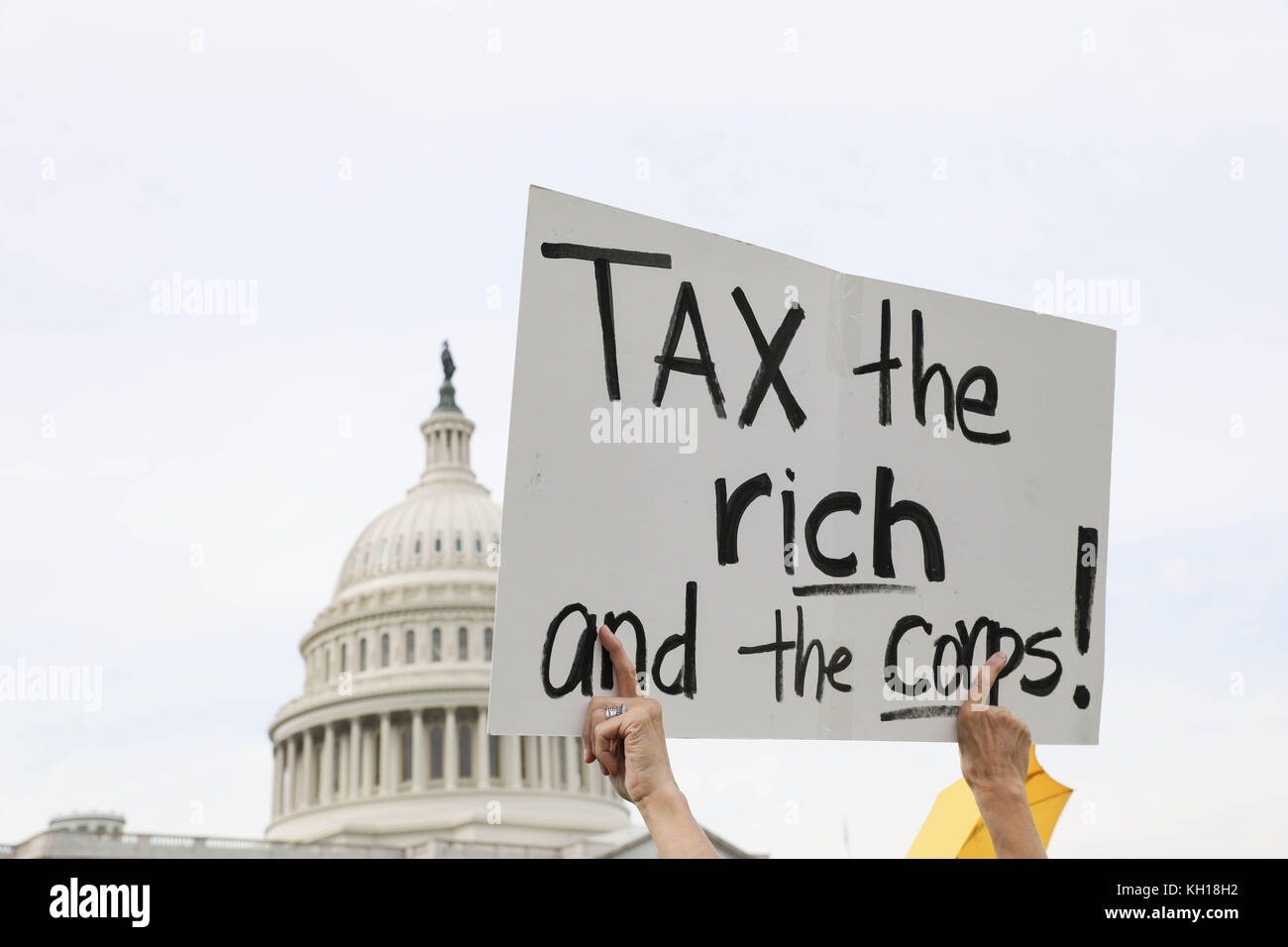 Tax the rich protest hi-res stock photography and images - Alamy