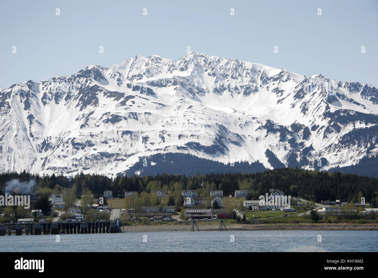 Haines, Alaska..with Chilkat Mountains Stock Photo - Alamy
