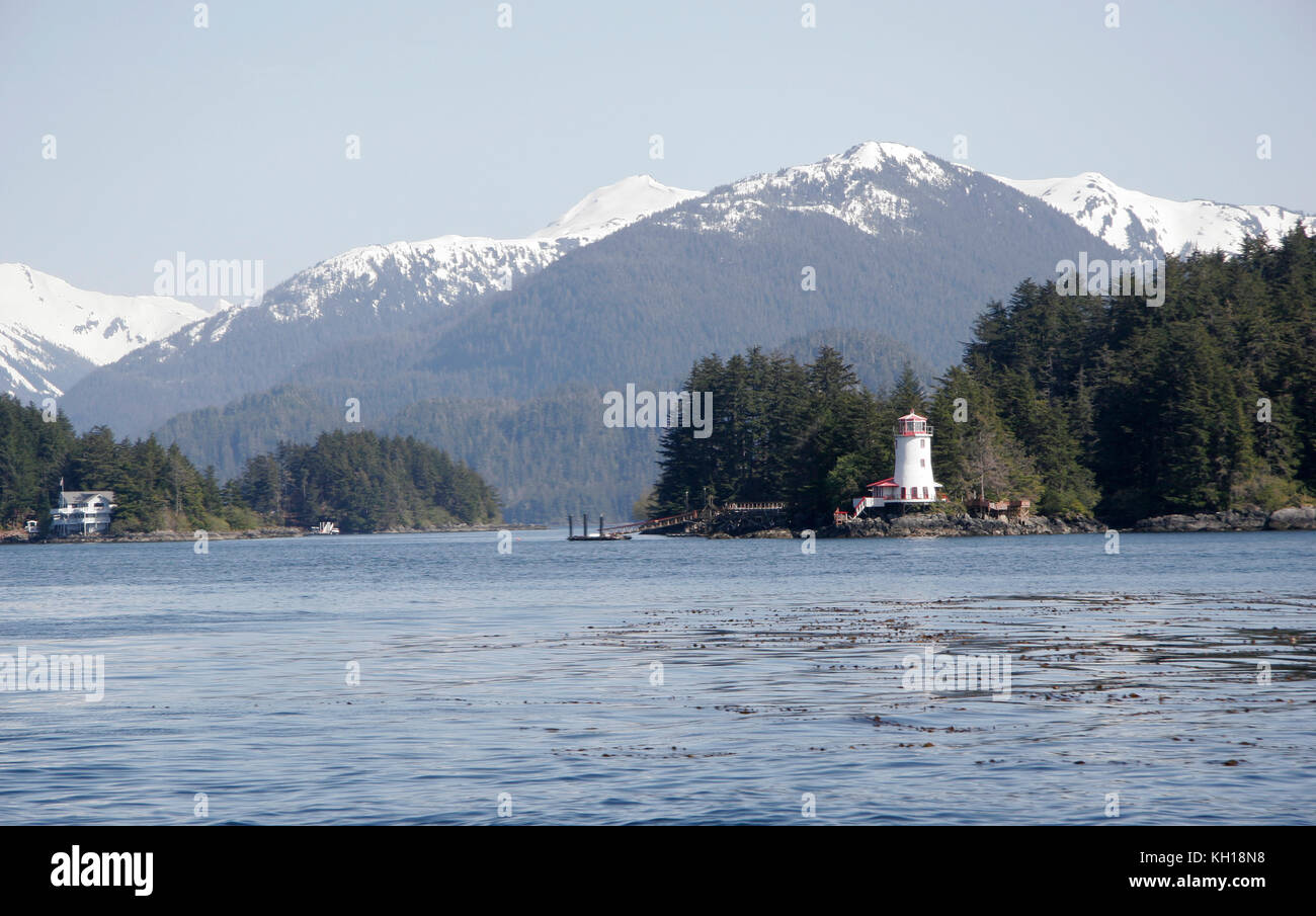 Lighthouse, Sitka, Alaska Stock Photo - Alamy