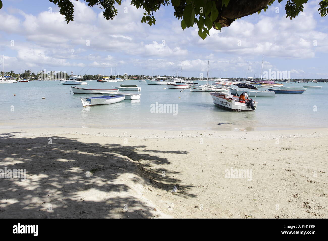 Grand-Baie is a village in northern Mauritius, sandy beaches Stock ...