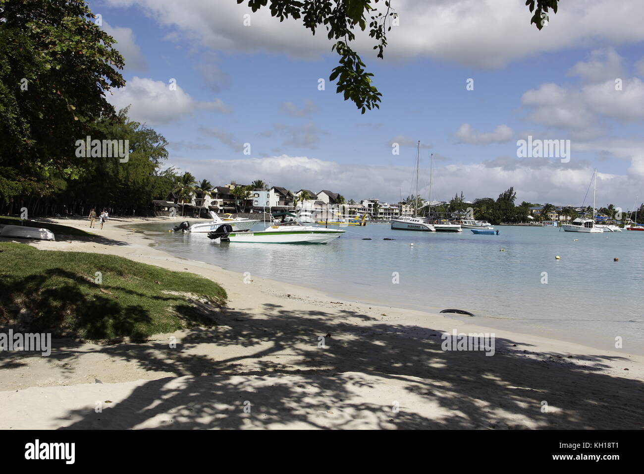 Grand-Baie is a village in northern Mauritius, sandy beaches Stock ...