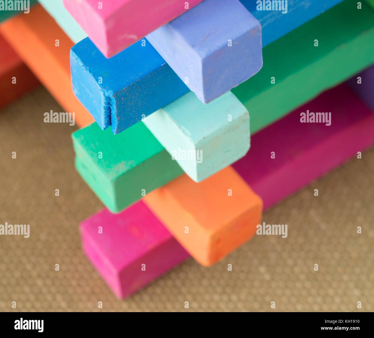 Pile of Pastel Crayon Chalk Pieces Stock Photo - Alamy
