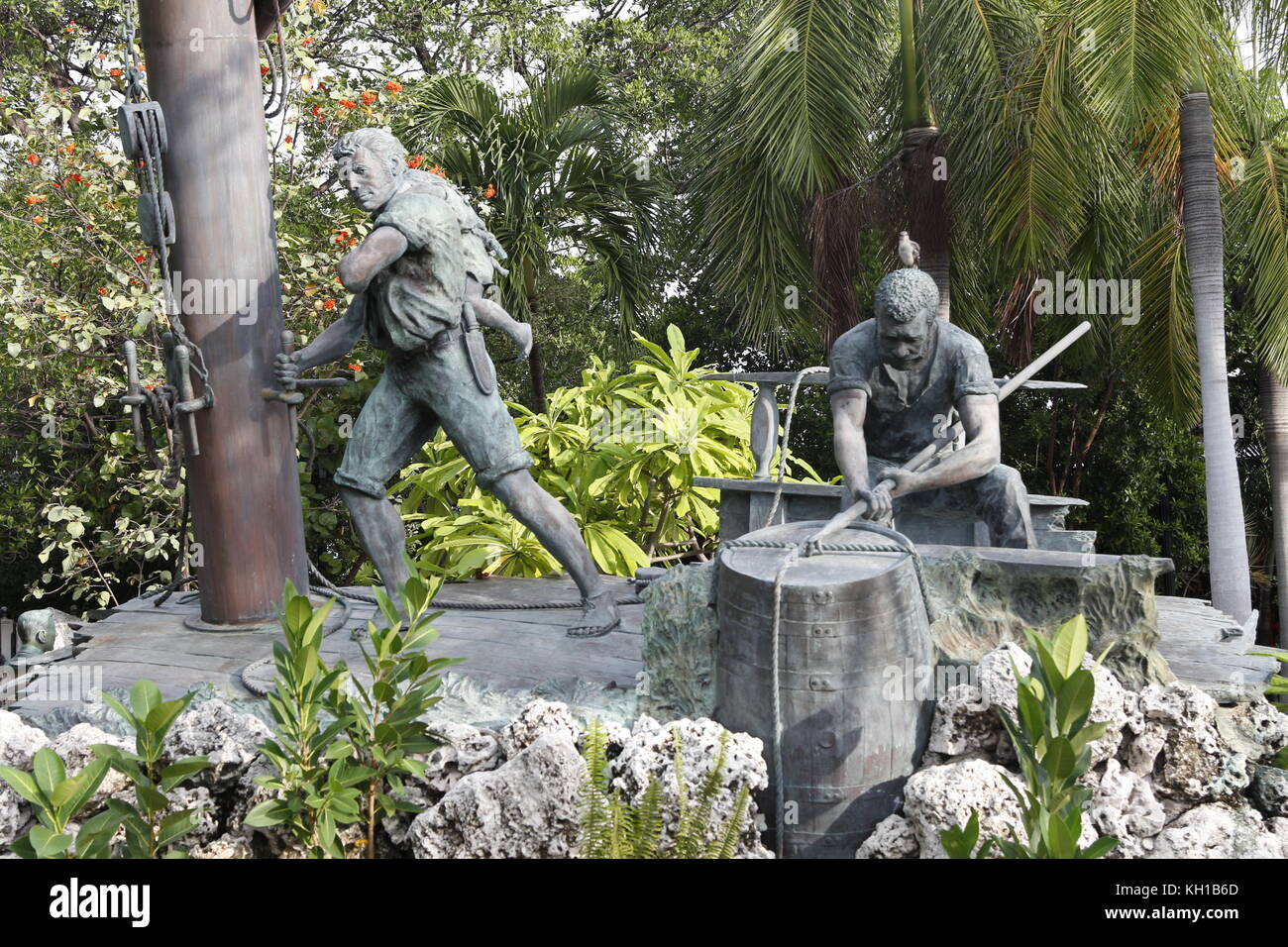 Wreckers depicted in the Key West Historic Memorial Sculpture Garden ...