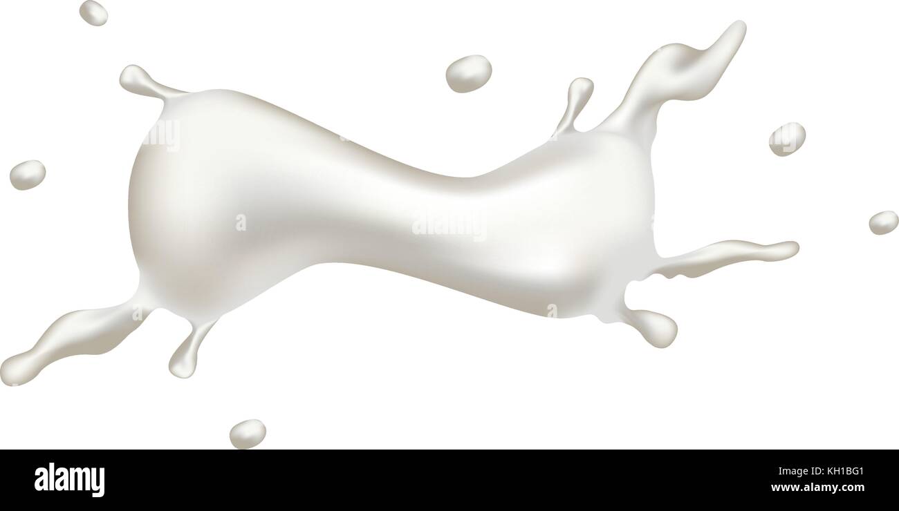 Object milk cream splash, vector Stock Vector Image & Art - Alamy