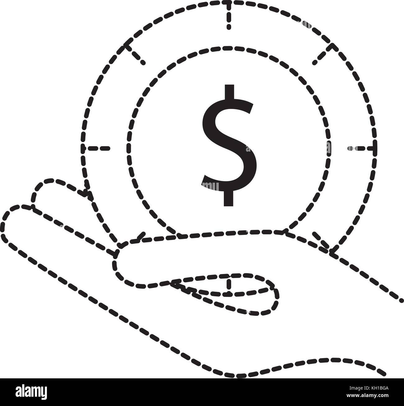 Hand holding coin design Stock Vector Image & Art - Alamy