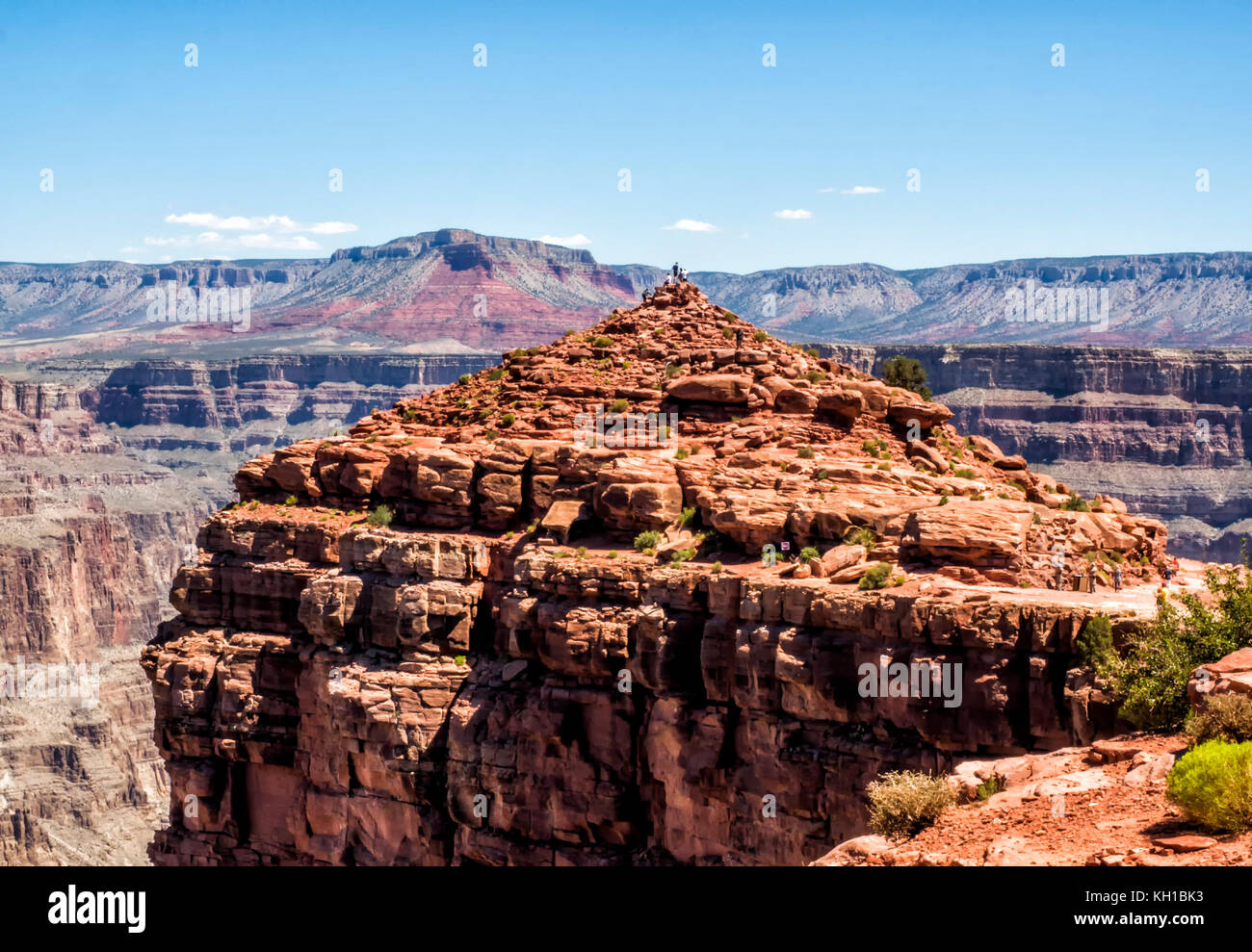 Grand Canyon West Rim Eagle Point view - Arizona, AZ, USA Stock Photo ...