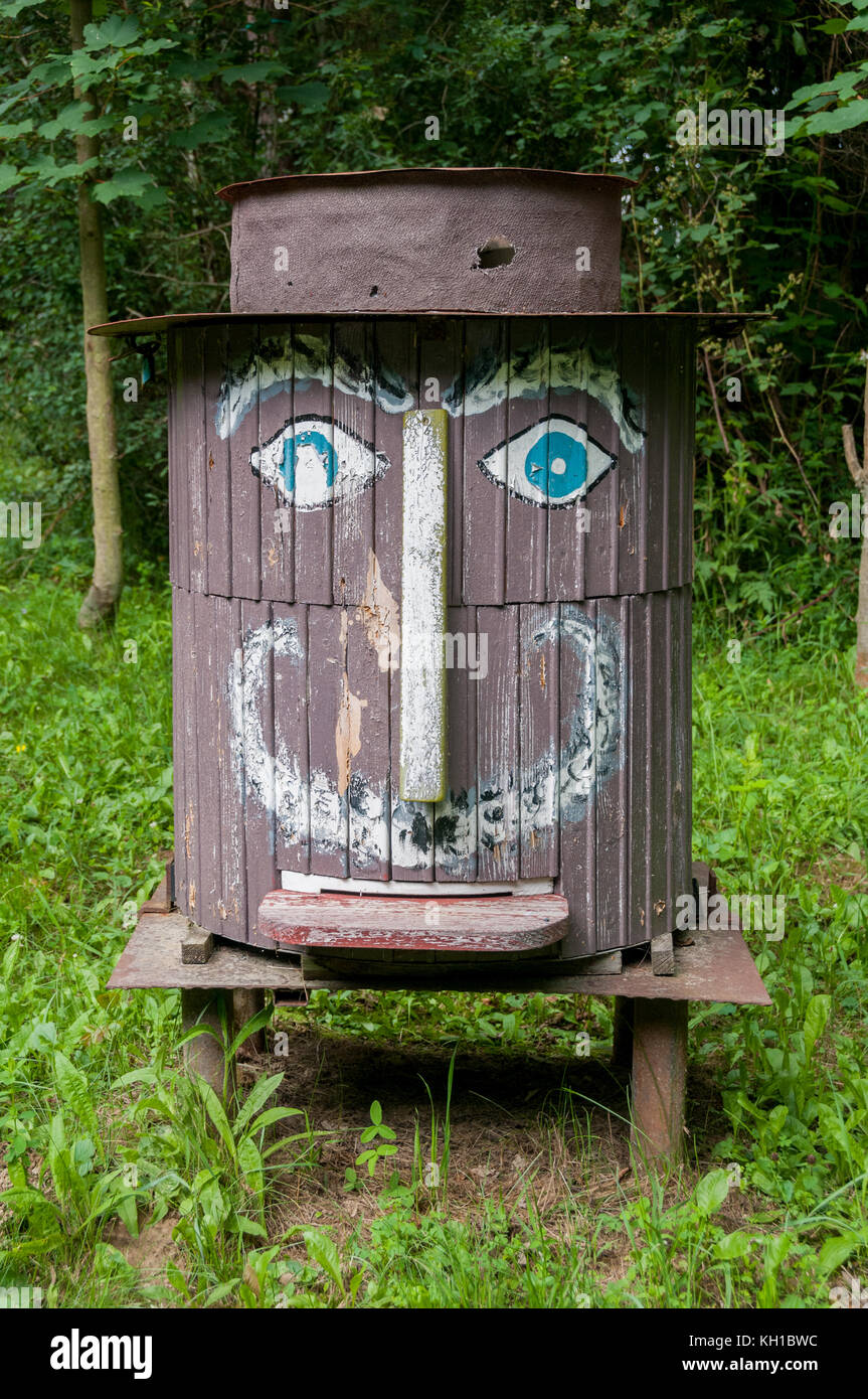 Traditional bee hive, Slovakia Stock Photo - Alamy