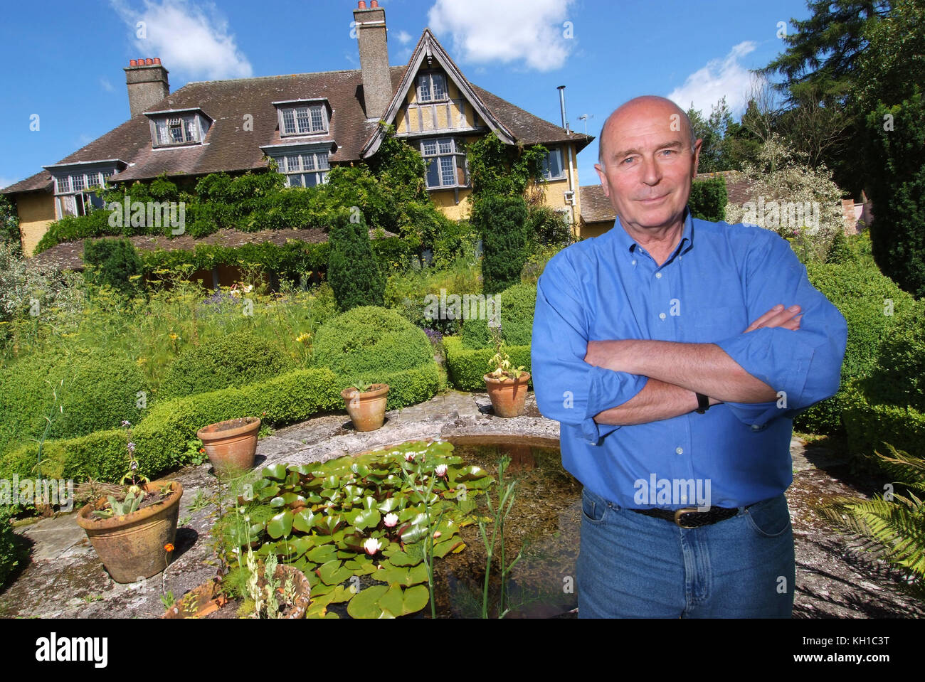 David Wheeler, gardener and author, in his garden Bryans Ground in ...