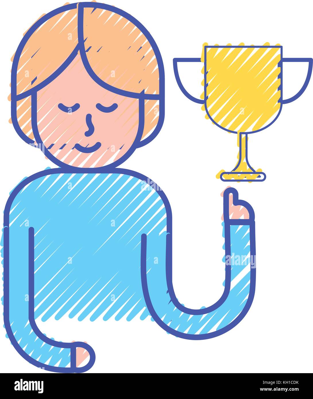 Woman and trophy design Stock Vector Image & Art - Alamy