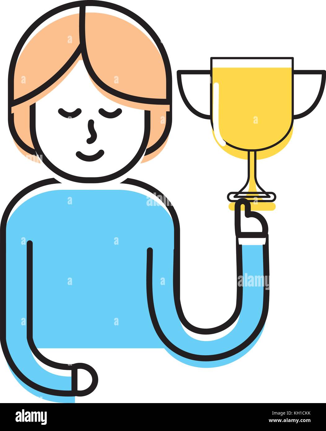 Woman and trophy design Stock Vector Image & Art - Alamy