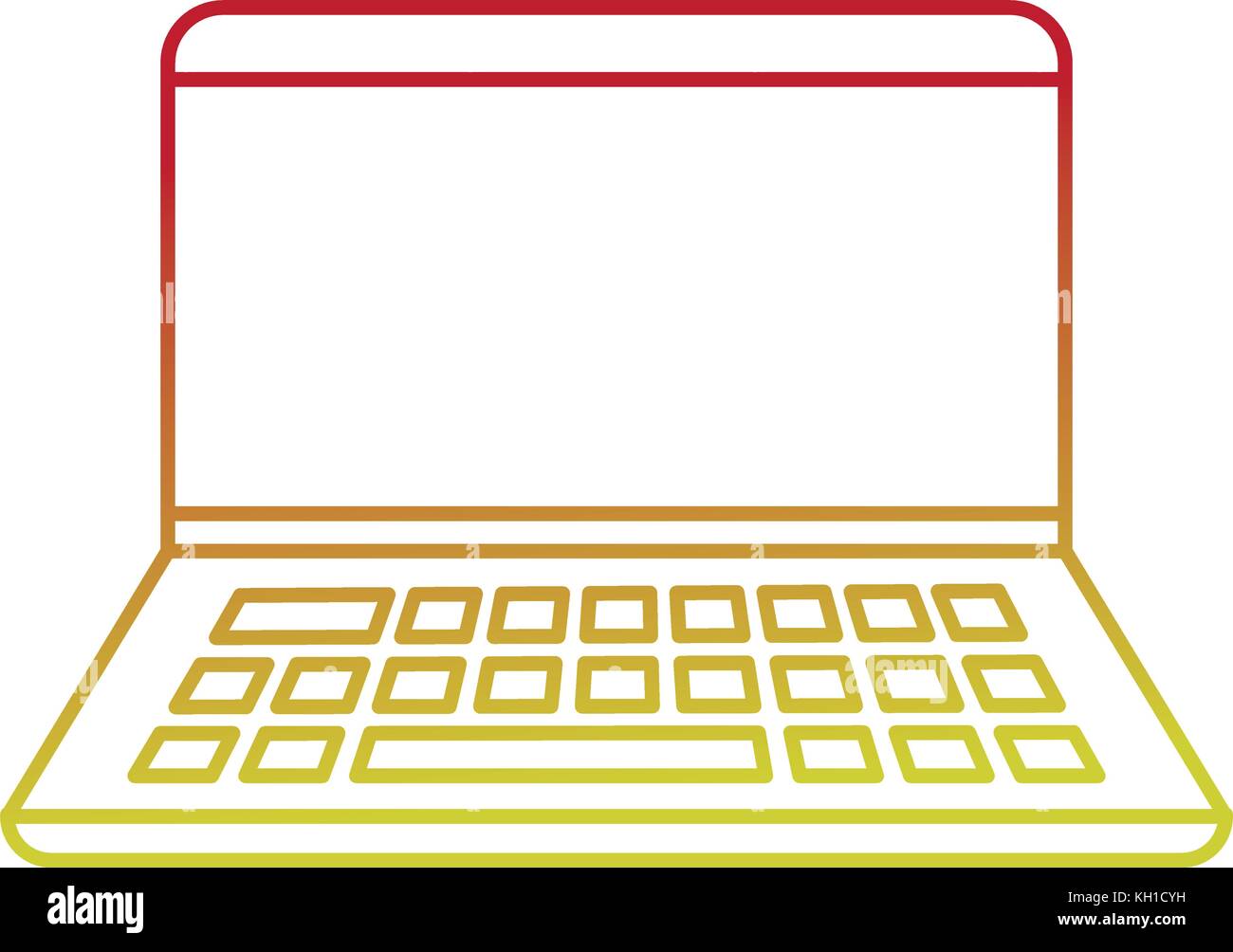 Isolated laptop design Stock Vector Image & Art - Alamy