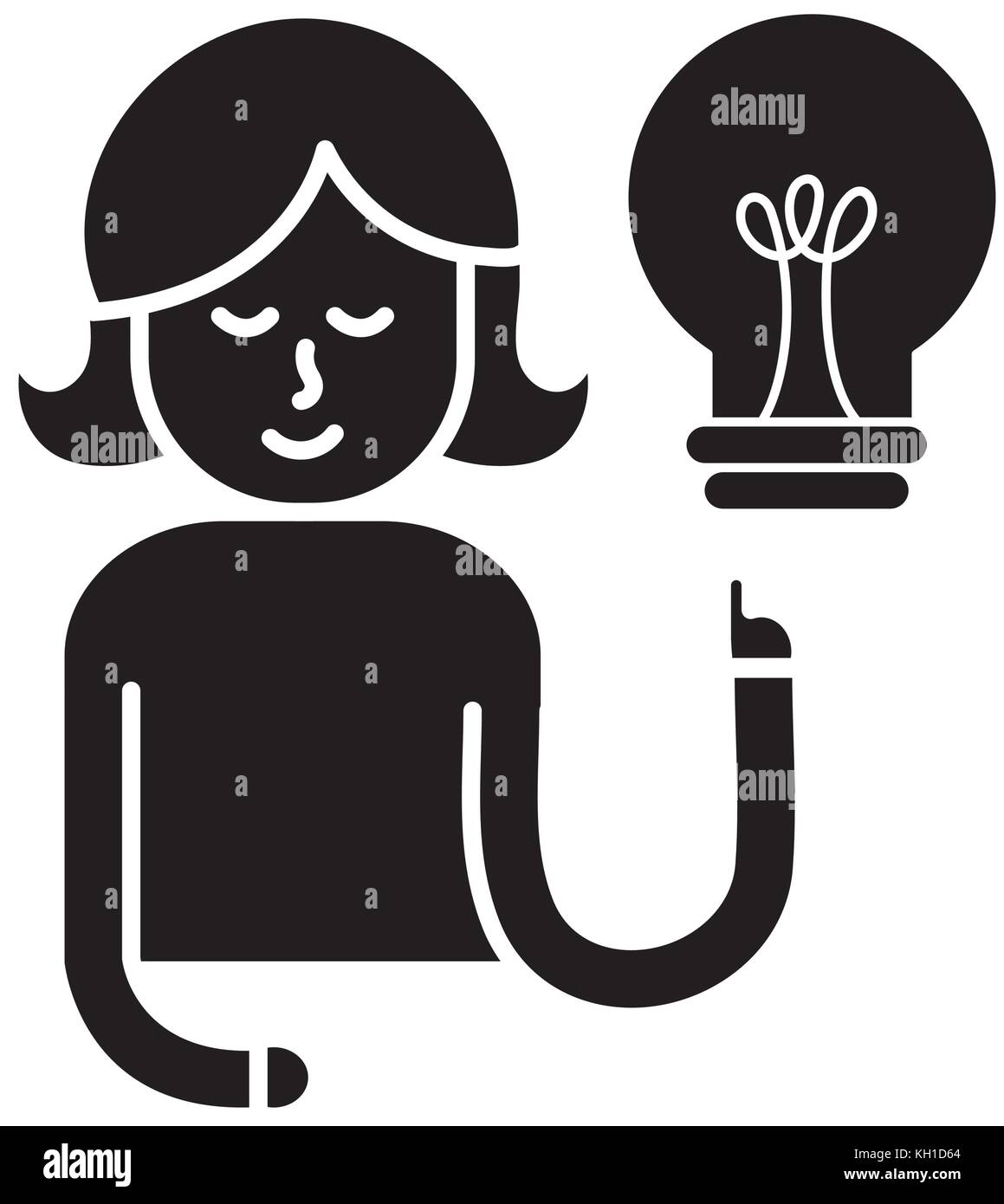 Bulb light avatar people hi-res stock photography and images - Alamy