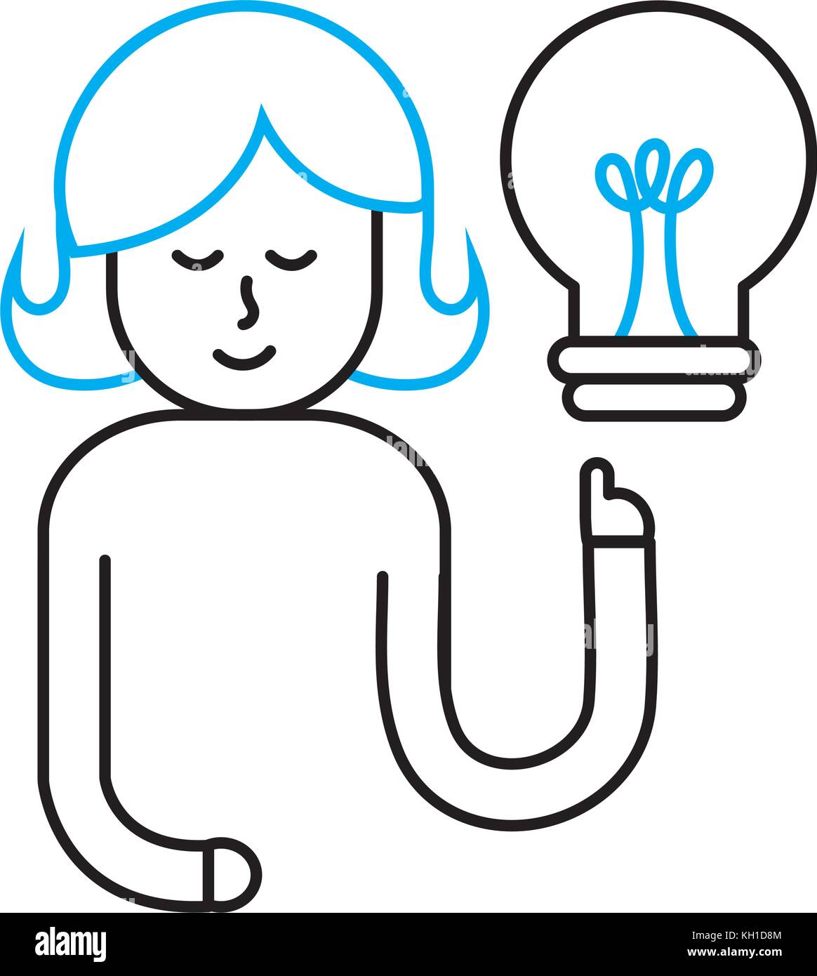 Bulb light avatar people hi-res stock photography and images - Alamy