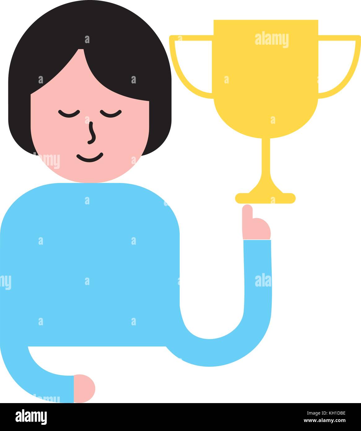 Woman and trophy design Stock Vector Image & Art - Alamy
