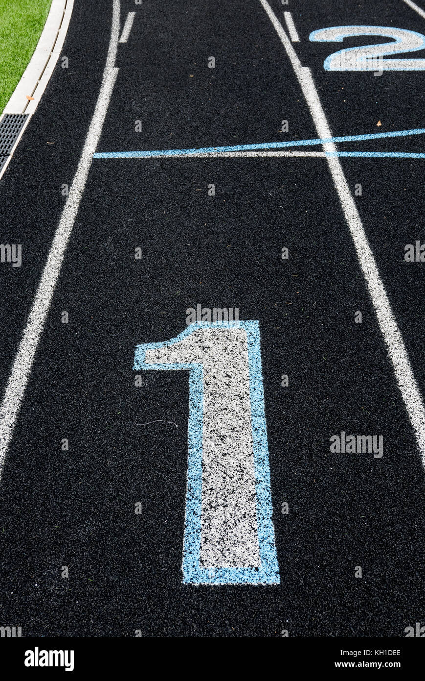 high school track marks Stock Photo - Alamy