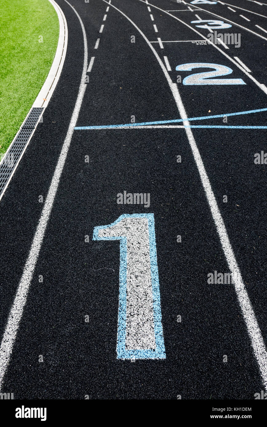 high school track marks Stock Photo - Alamy