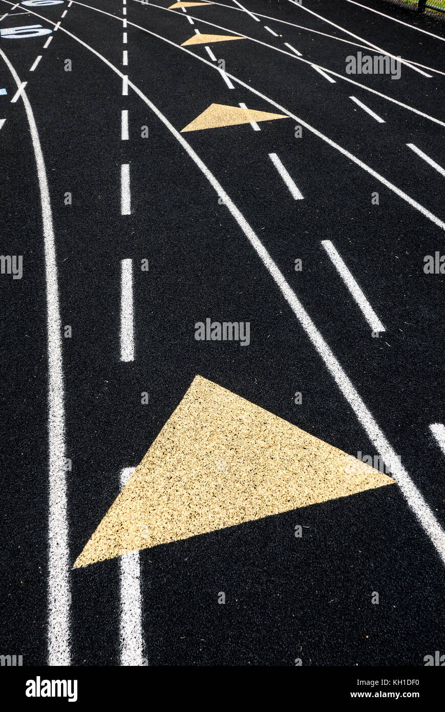 high school track marks Stock Photo - Alamy