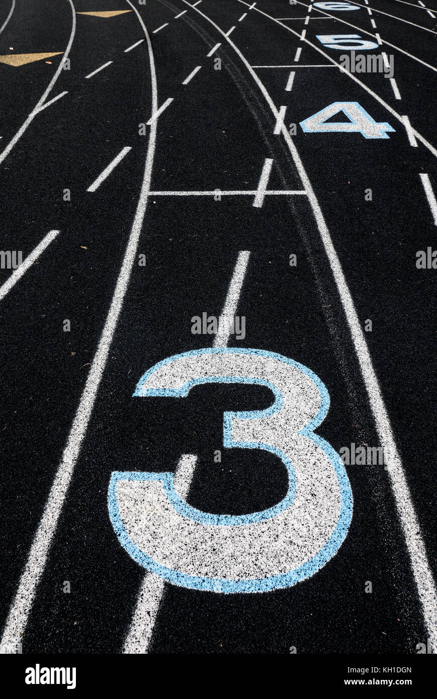 high school track marks Stock Photo - Alamy