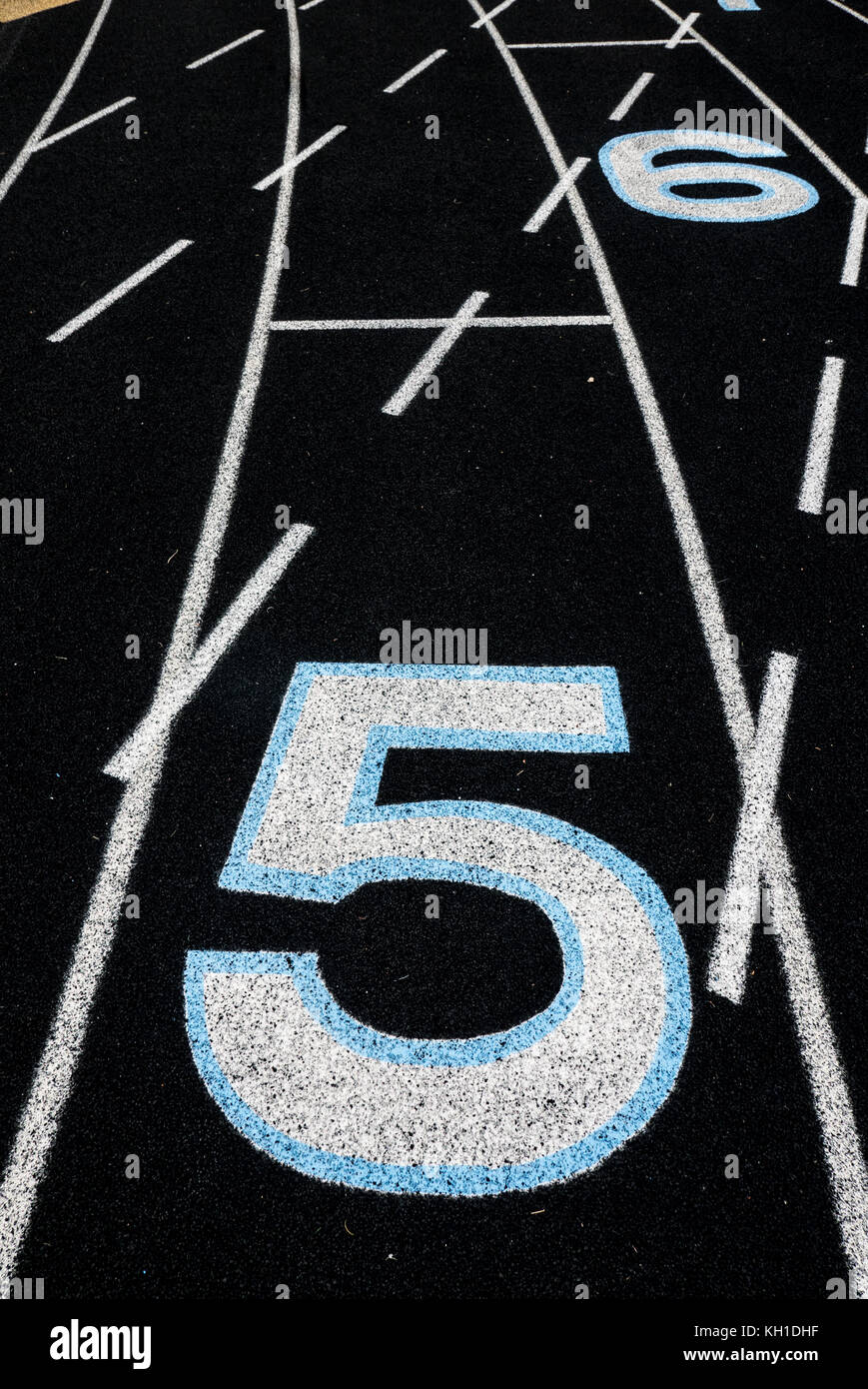high school track marks Stock Photo - Alamy
