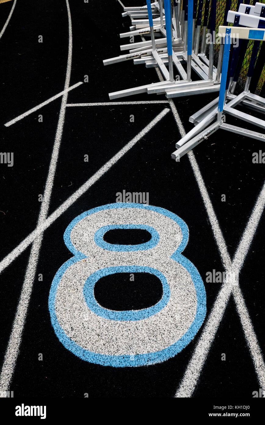 high school track marks Stock Photo - Alamy