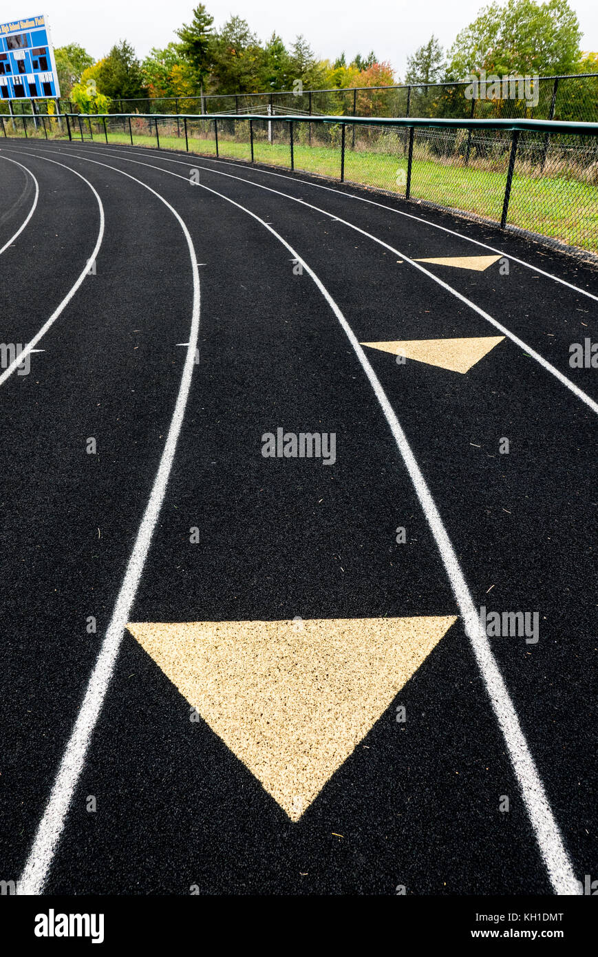 high school track marks Stock Photo - Alamy
