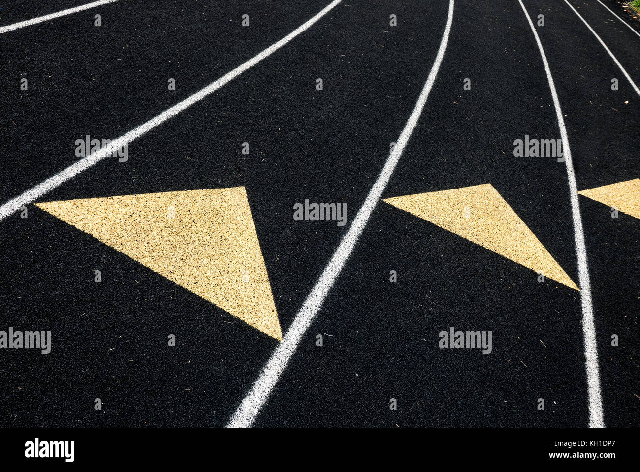high school track marks Stock Photo - Alamy
