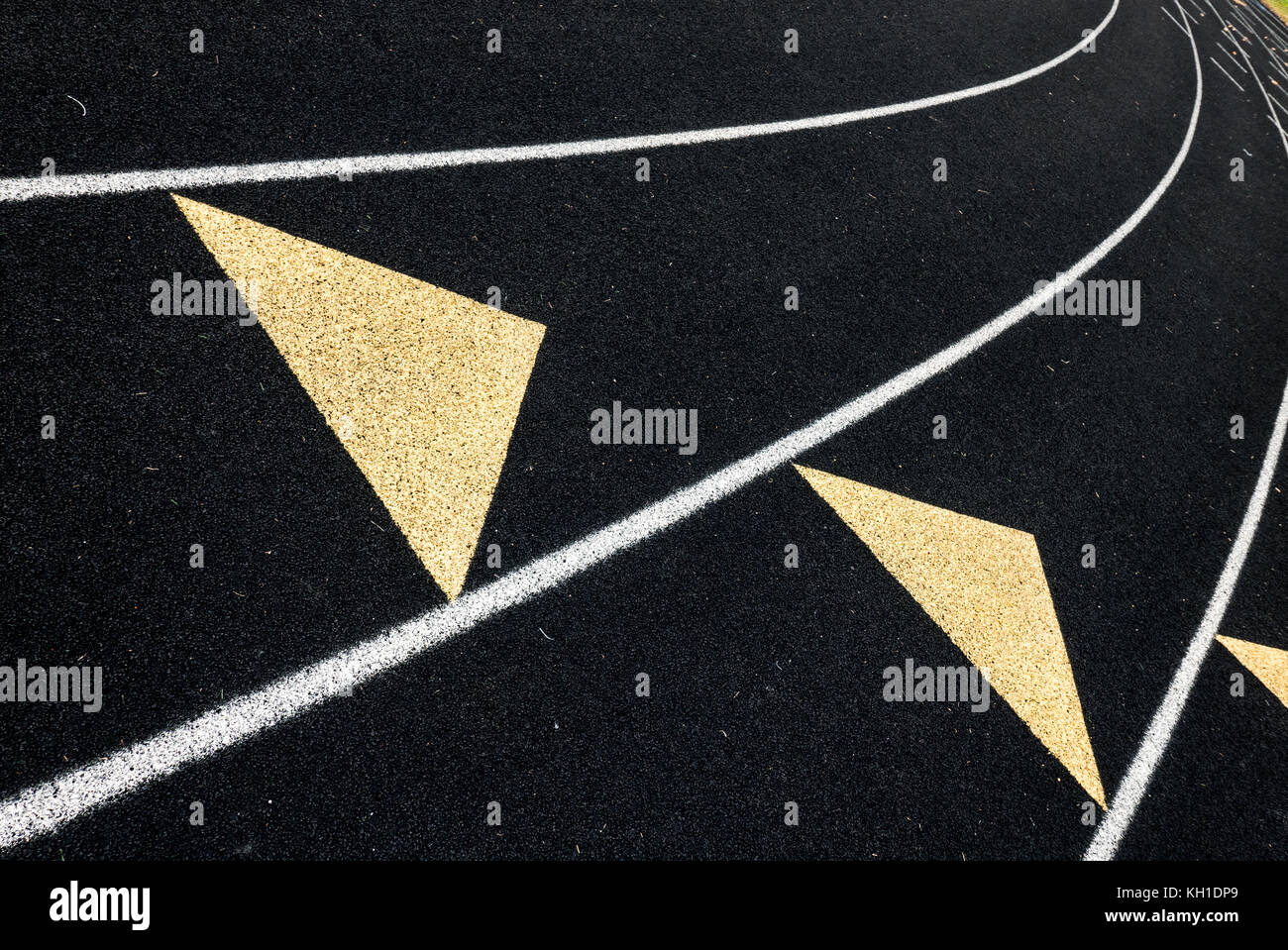 high school track marks Stock Photo - Alamy