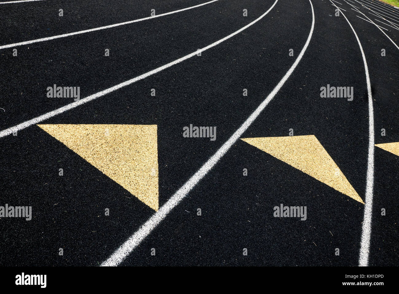 high school track marks Stock Photo - Alamy