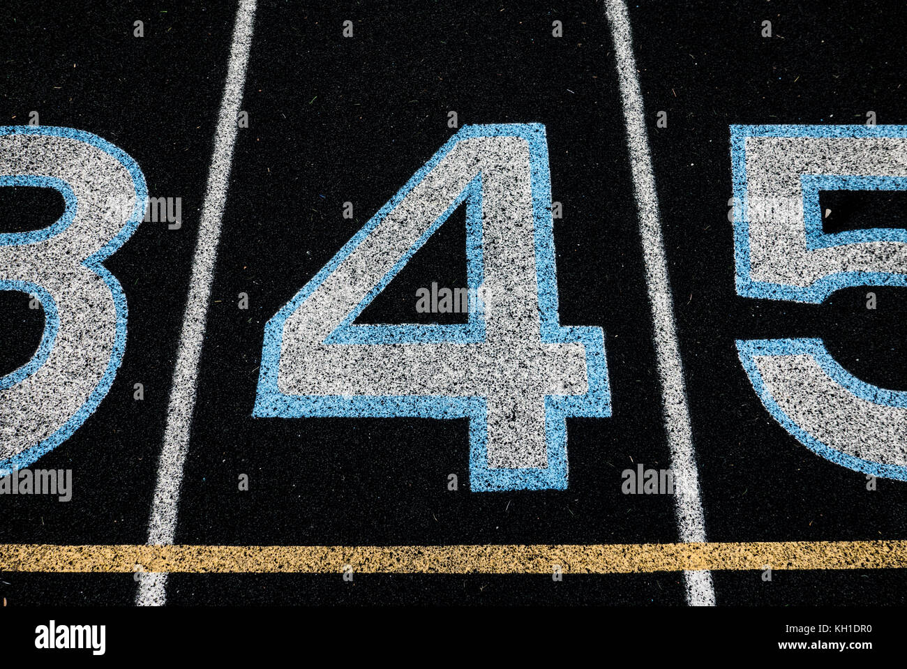 high school track marks Stock Photo - Alamy