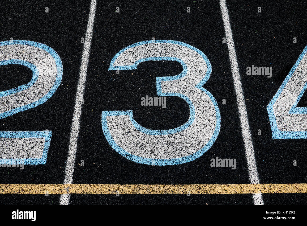 high school track marks Stock Photo - Alamy
