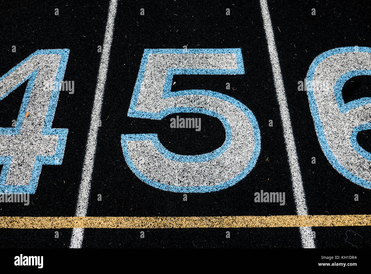 high school track marks Stock Photo - Alamy