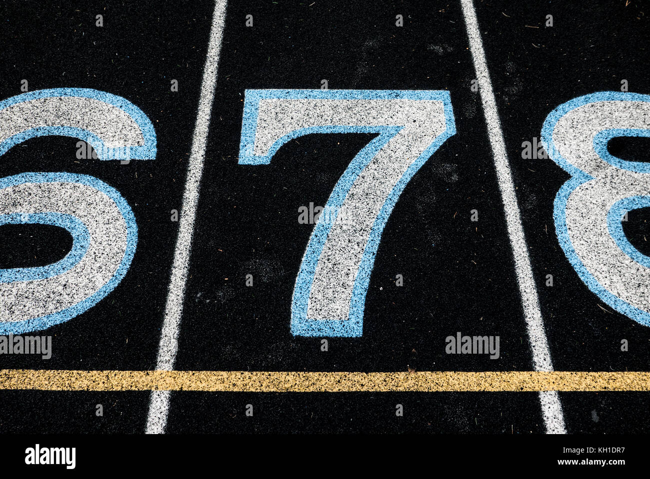 high school track marks Stock Photo - Alamy