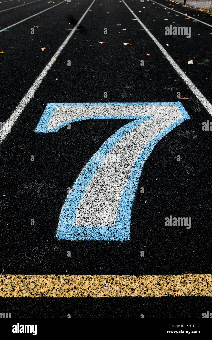 high school track marks Stock Photo - Alamy