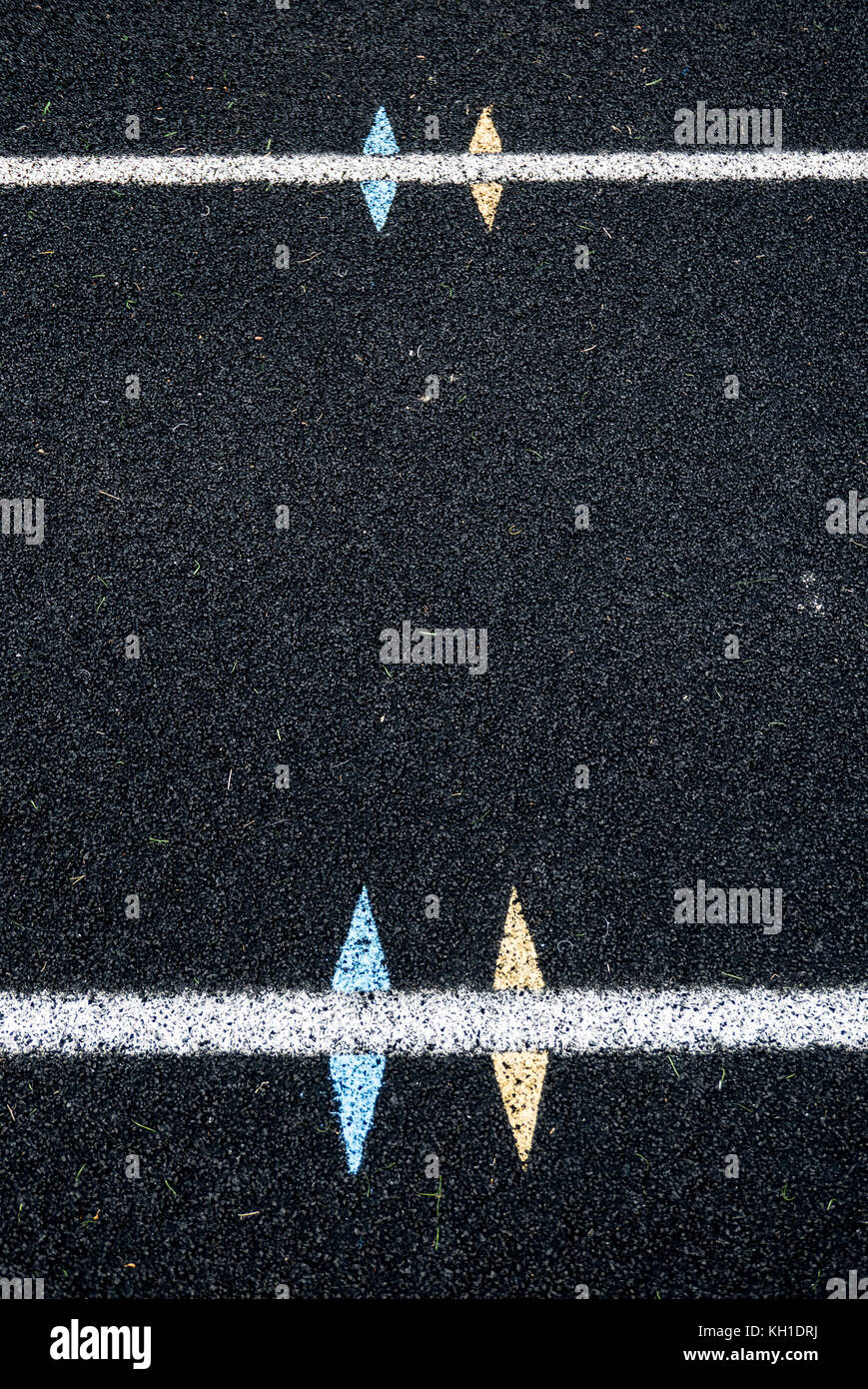 high school track marks Stock Photo - Alamy