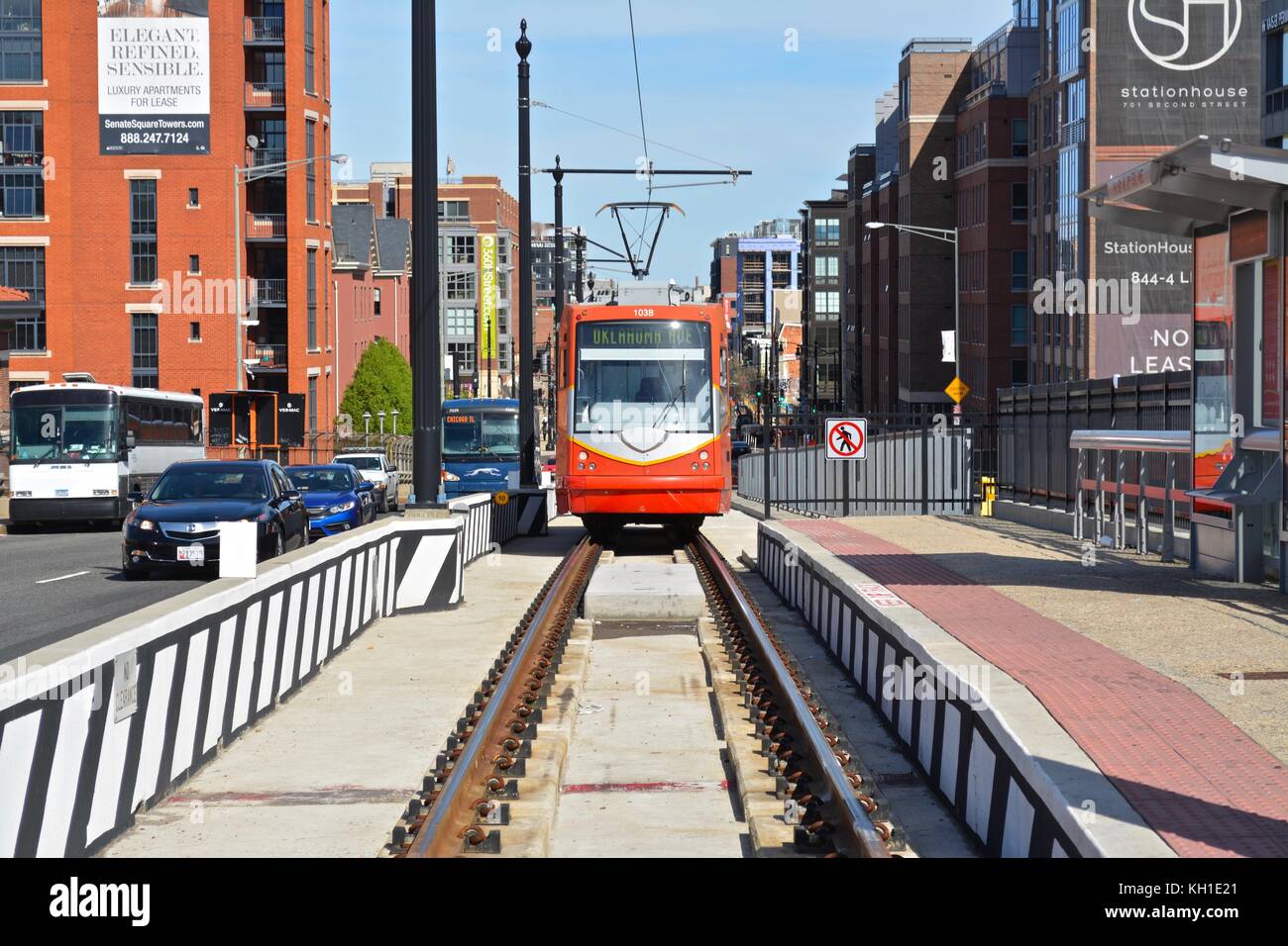 The Washington D.C. streetcar seen at its Union Station Terminus in ...