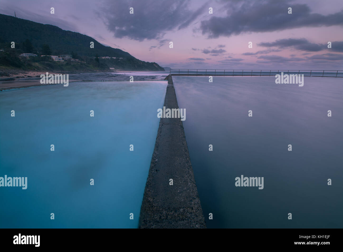 Rock pools at sunset Stock Photo - Alamy