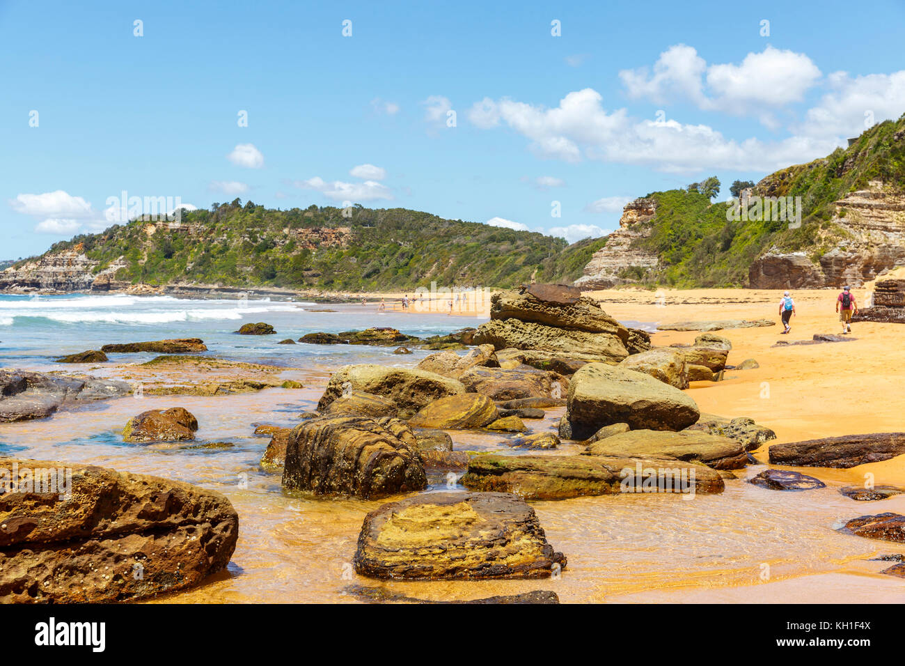 Turimetta beach in Warriewood on Sydney northern beaches,new south ...
