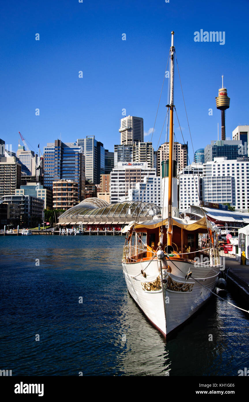 Boat at the Harbor Stock Photo - Alamy
