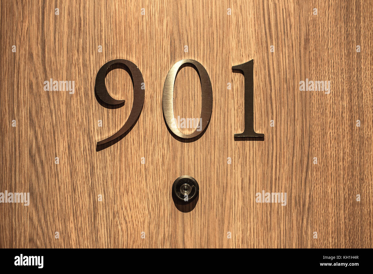 Hotel door number, close up image Stock Photo - Alamy