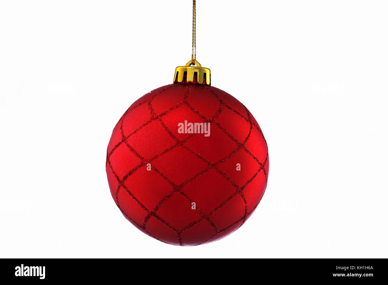 Big red christmas ball decoration hi-res stock photography and images ...