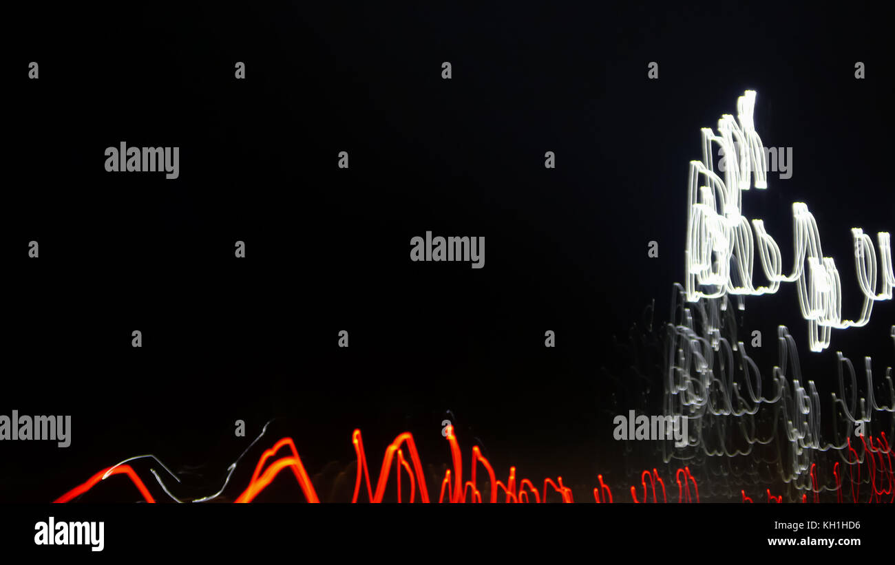 Illustration of a fast movement during nights Stock Photo - Alamy