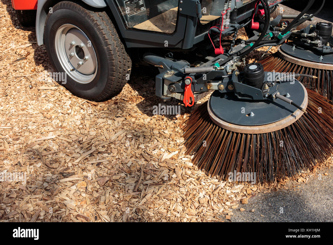 New street sweeper machine isolated over white background Stock Photo ...