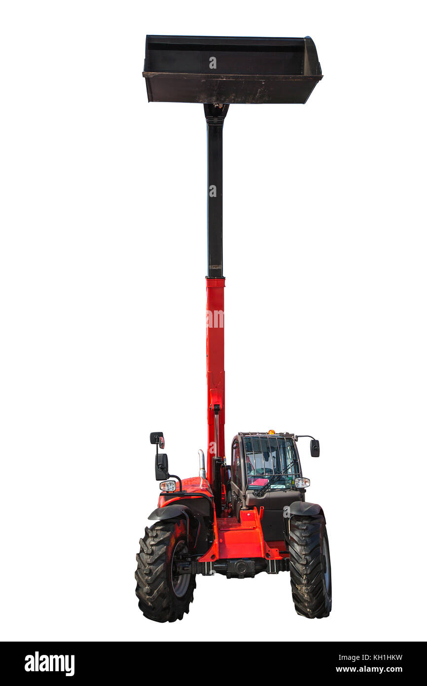 Tractor loader. Telescopic Handler - Construction equipment isolated on ...